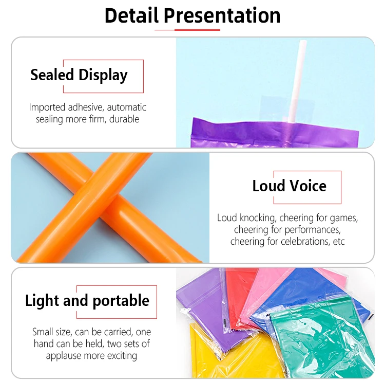 Custom Inflatable Clap Stick Balloon Cheering Sticks