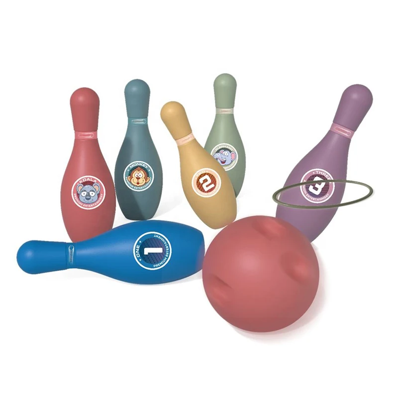 Fitness Throwing Ring Game 2 In 1 Bowling Sports Game Toy Plastic Cup ...