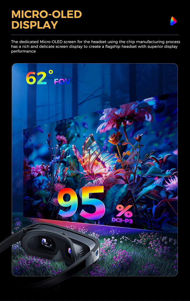 CORNMI Neovista X7 Pro - Immersive 3D VR Glasses for Cinema & Gaming