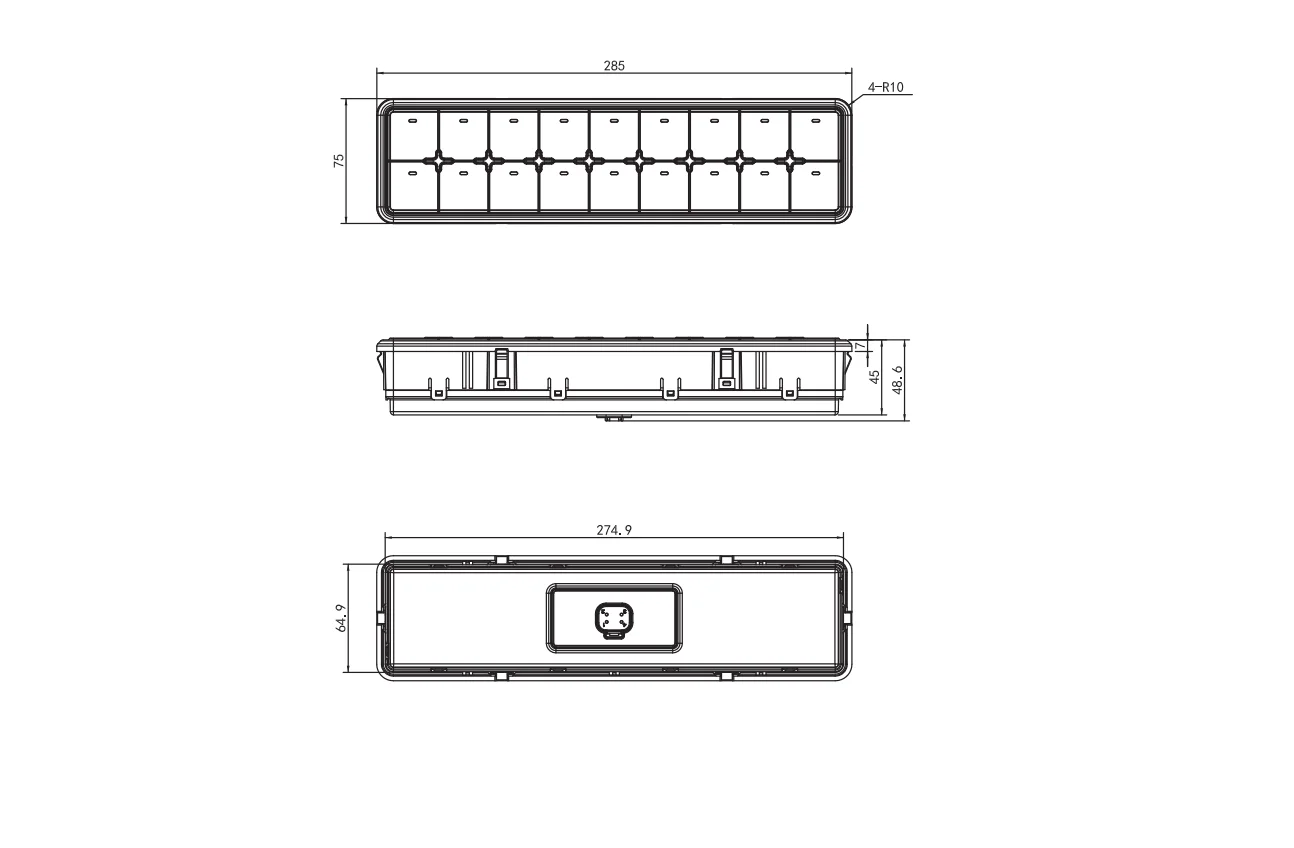 18 Buttons 2*9 Plastic CAN Bus Push Button Switch Panel Intelligent ...