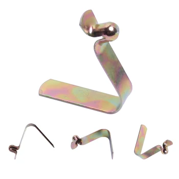 Galvanized Flat Metal V Shape Spring Button Lock Clips For 16-20mm Tube ...