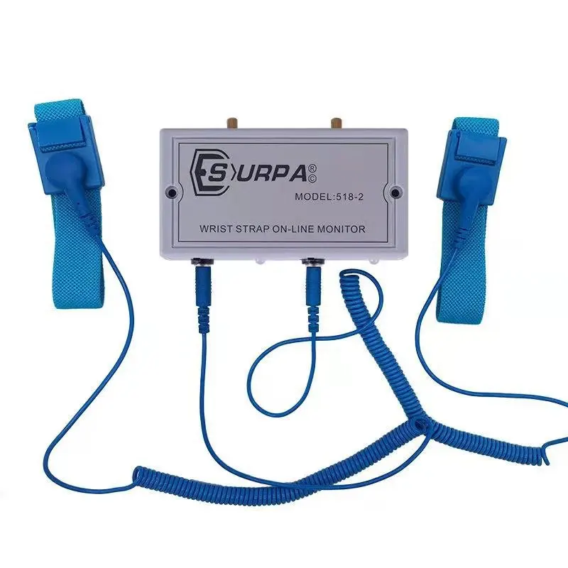 518-2 ESD Wrist Strap On-line Monitor Antistatic Wrist Strap Tester ...