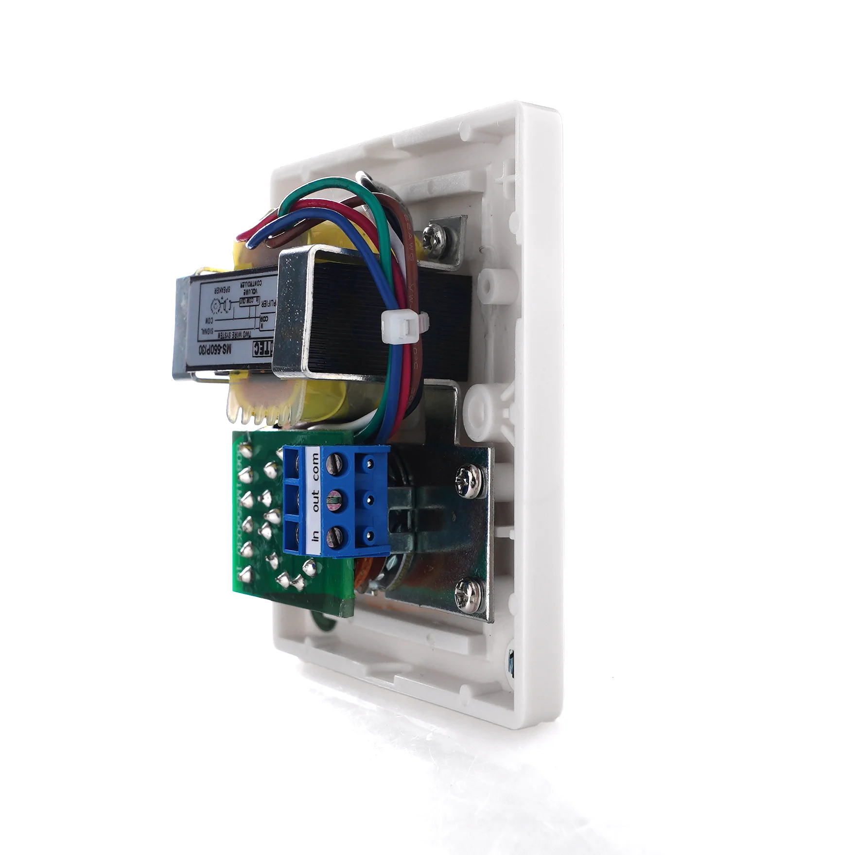 Mitec PA Audio Volume Control Switch - in-Wall Metal Panel