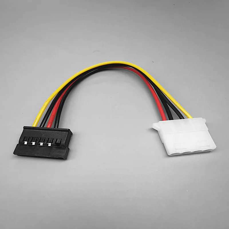 Cantell SATA Power Cable 4 Pin Male to SATA 15 Pin Male Hard Drive ...