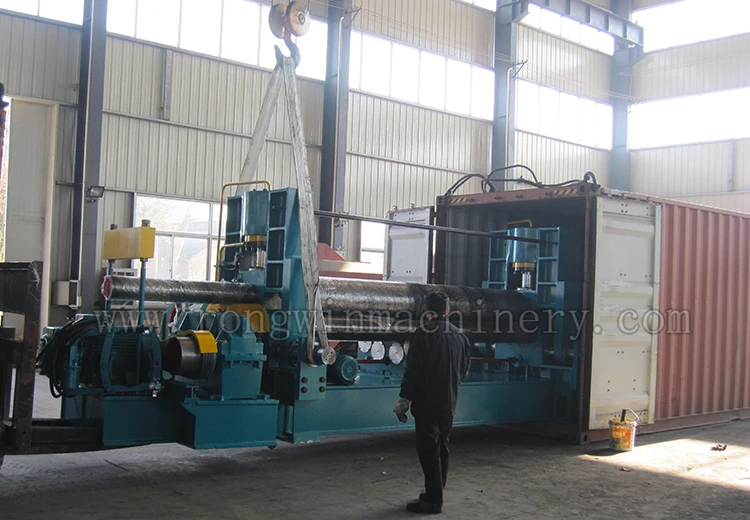 W11/w12 Three Roll Stainless Steel Plate Rolling Machine With Gearbox ...