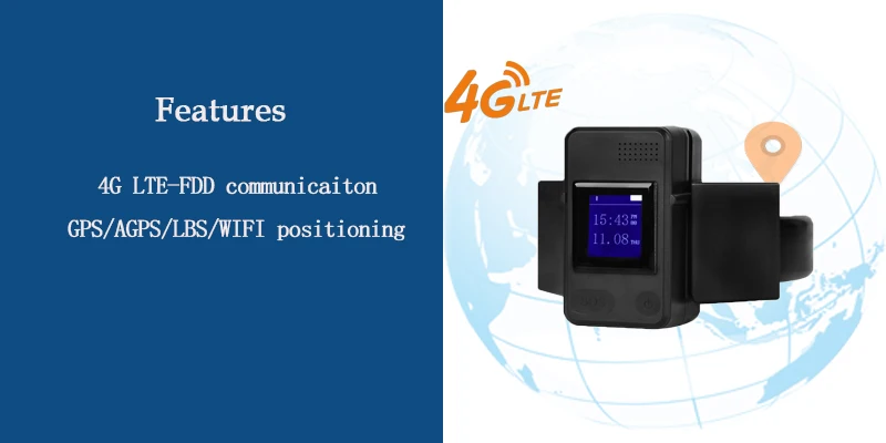 Rechargeable Gps Tracking Device With Two-way Call & Sos - Wireless Waterproof Ankle Monitor For ...