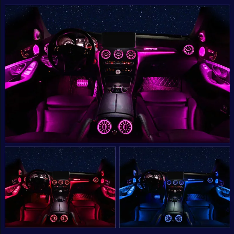 Car Interior Ambient Light for Mercedes Benz C Class 2015-2018 W205 ...