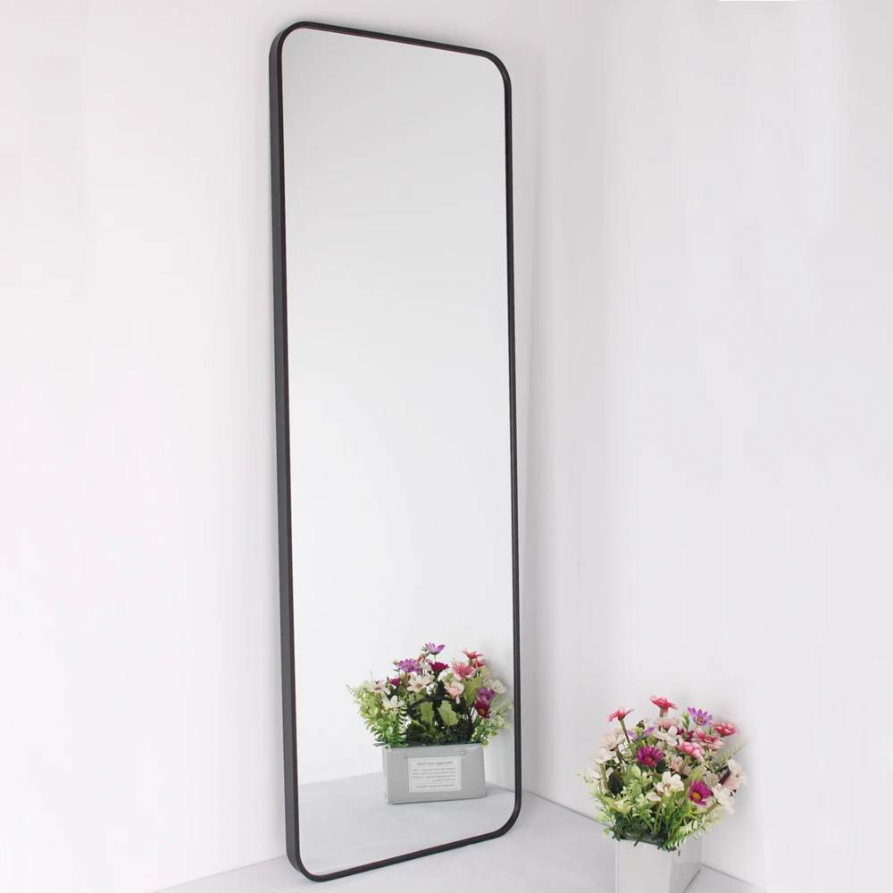 Aluminum Frame Full Body Floor Dressing Mirror Back Panel Full Length ...