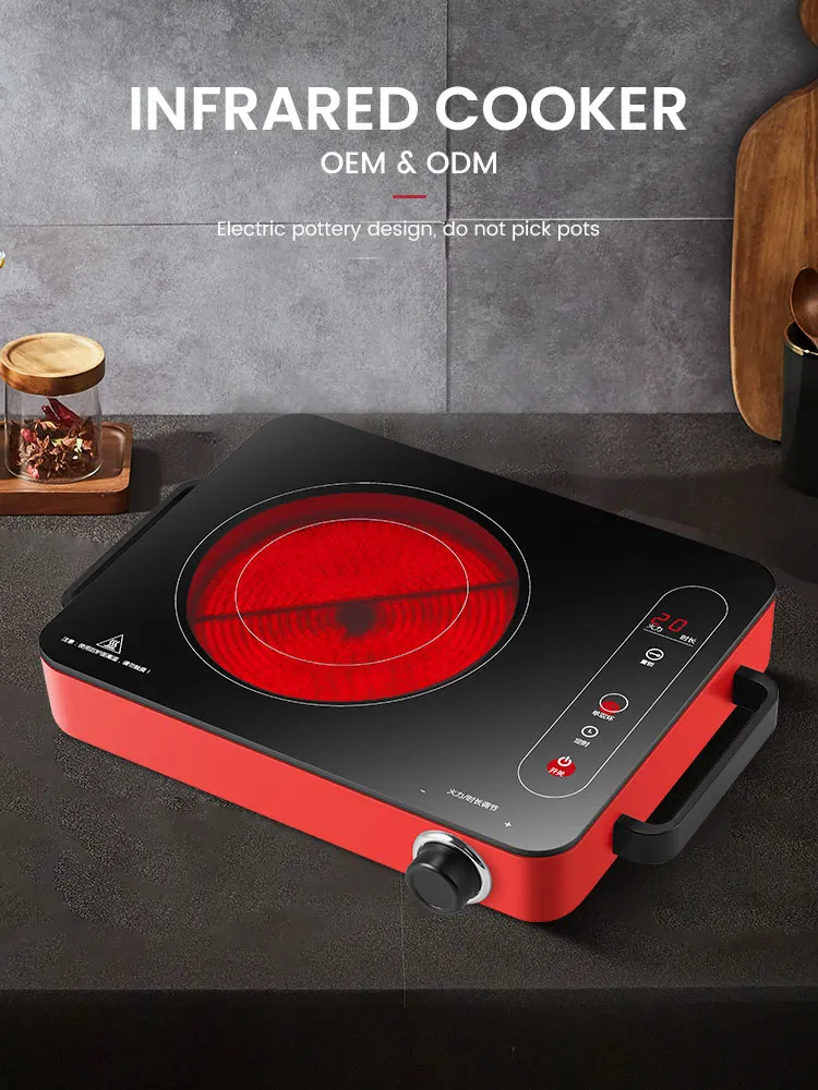 2200W Touch Control Electric Ceramic Stove Portable Single Burner ...