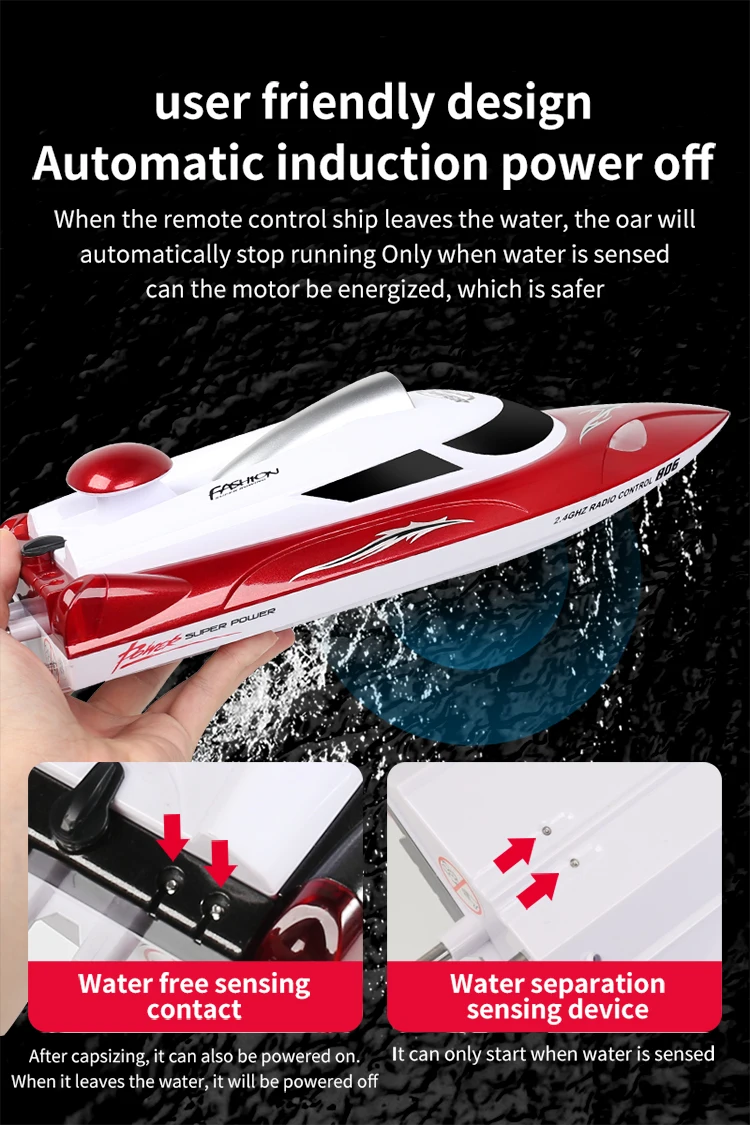 Children Flipped Omni-directional Rc Boat Toy 2.4g High Speed Boat Toy ...