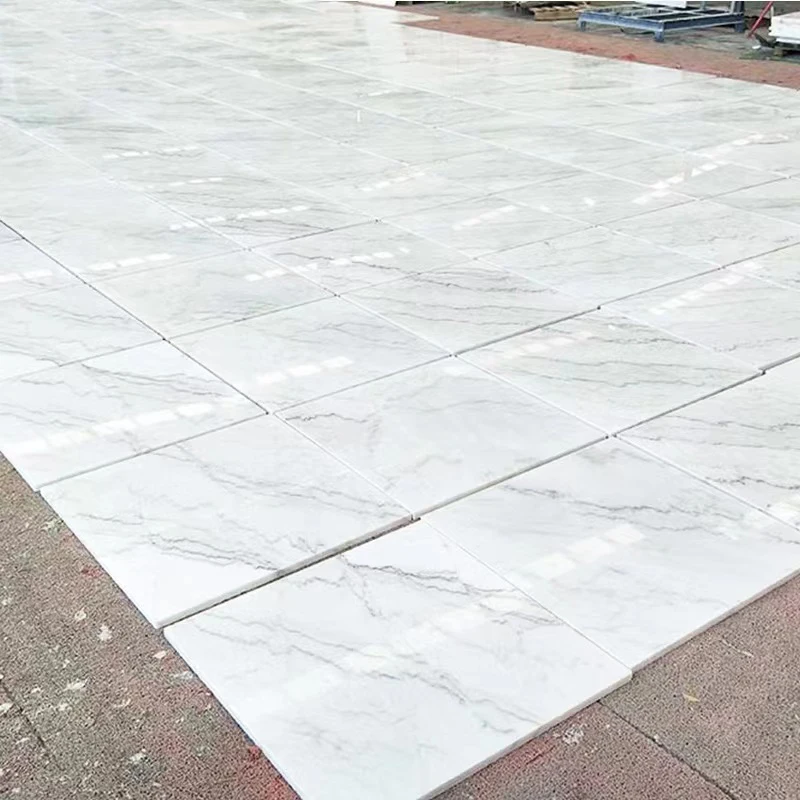Natural White Marble Floor Tiles - Polished Guangxi Marble