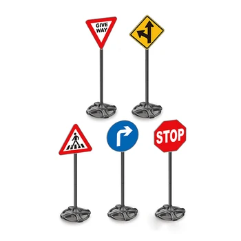 Kids Safety Education Props Traffic Signs Toys Emulation Road Traffic ...