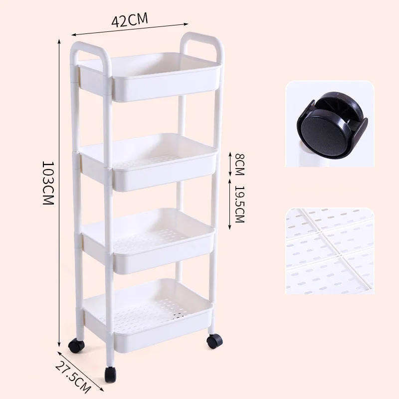 Factory Direct Low-cost Household Storage Shelf Plastic Removable Multi ...