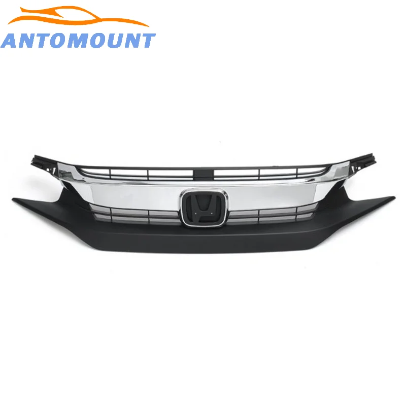 Front Bumper Upper Radiator Electroplate Grille Mesh Trim For Honda ...
