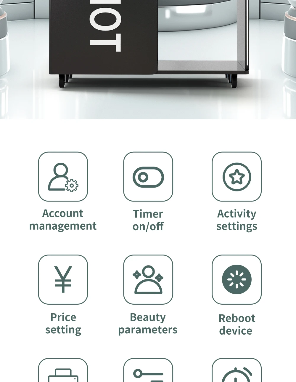 Umei 2024 Digital Photo Booth Vending Machine Customizable Shell Selfie ...