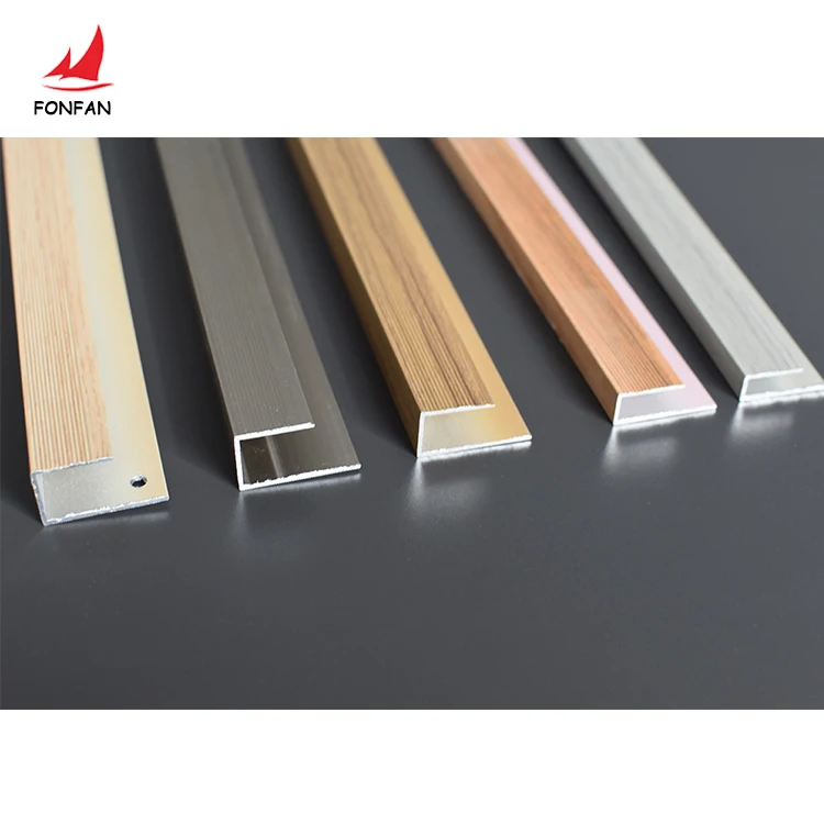 Factory Price Aluminium Wall Metal Edge Tile Trim Cladding Side Strips ...