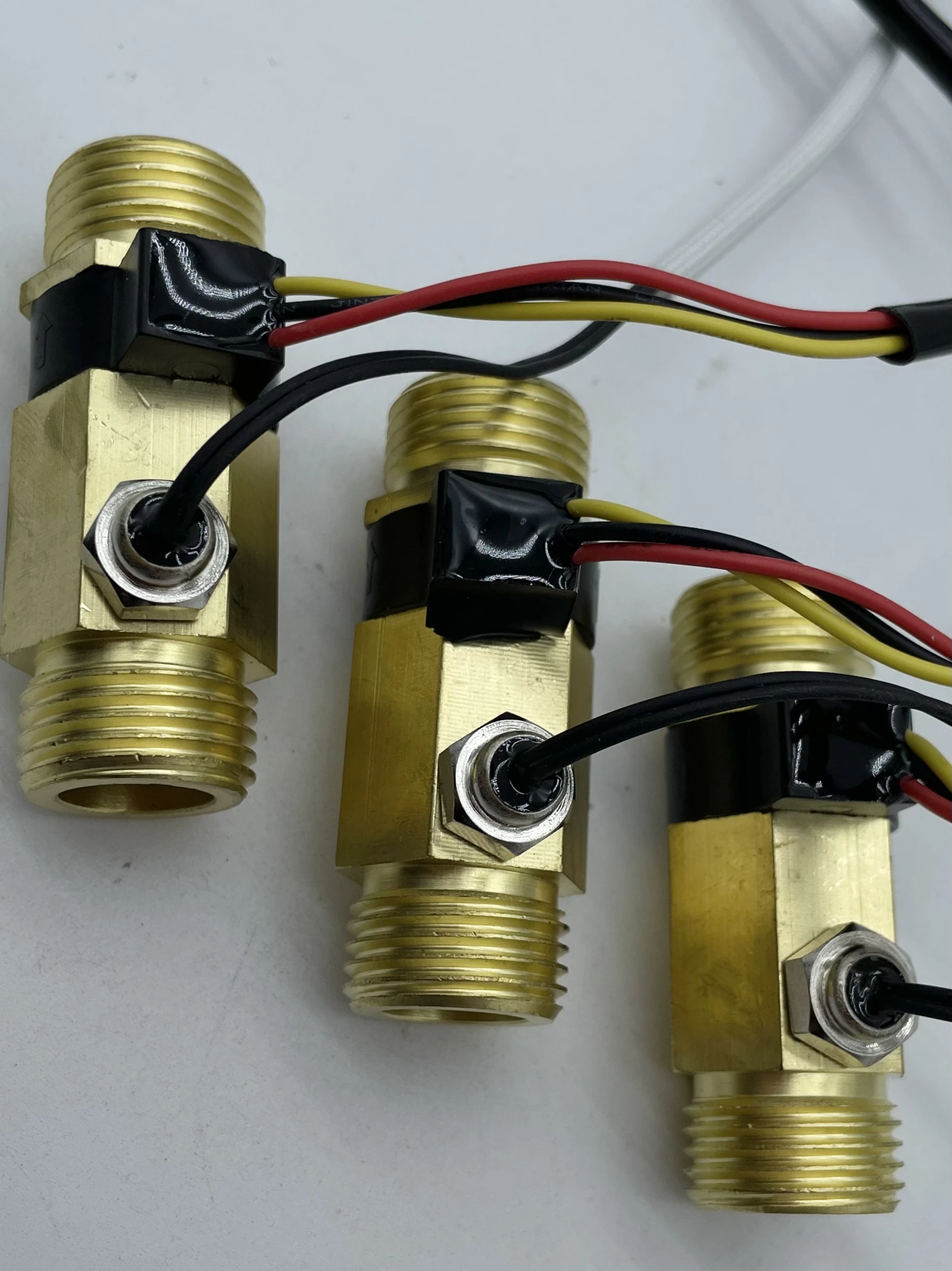 Hall Effect Liquid Water Flow Sensor 1/2 Inch Brass Copper Hall Effect ...