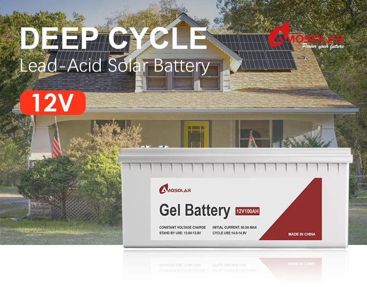 Amosolar Deep Cycle Gel Battery 12v 100ah 150ah 200 Ah For Energy ...