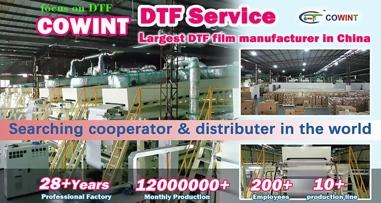 Cowint Double Matte Instant Peel DTF Film - Perfect for T-shirts