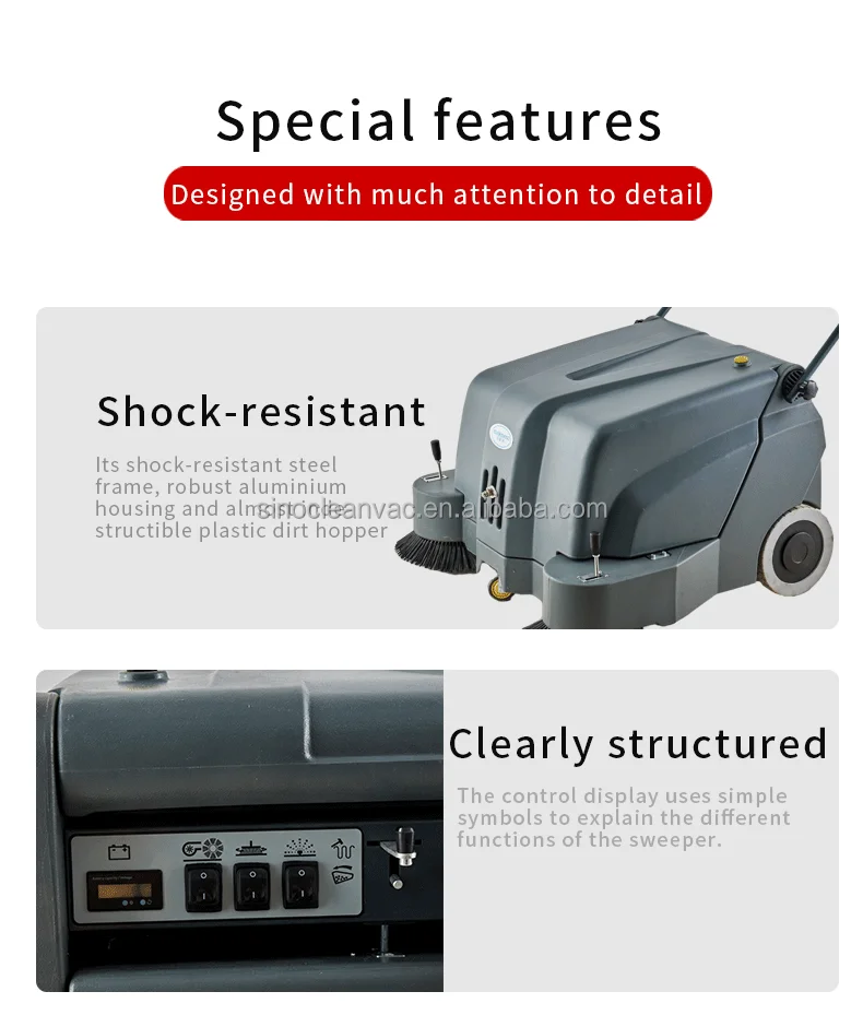 Manual Double Brushes Sweep Machine - Efficient Cleaning