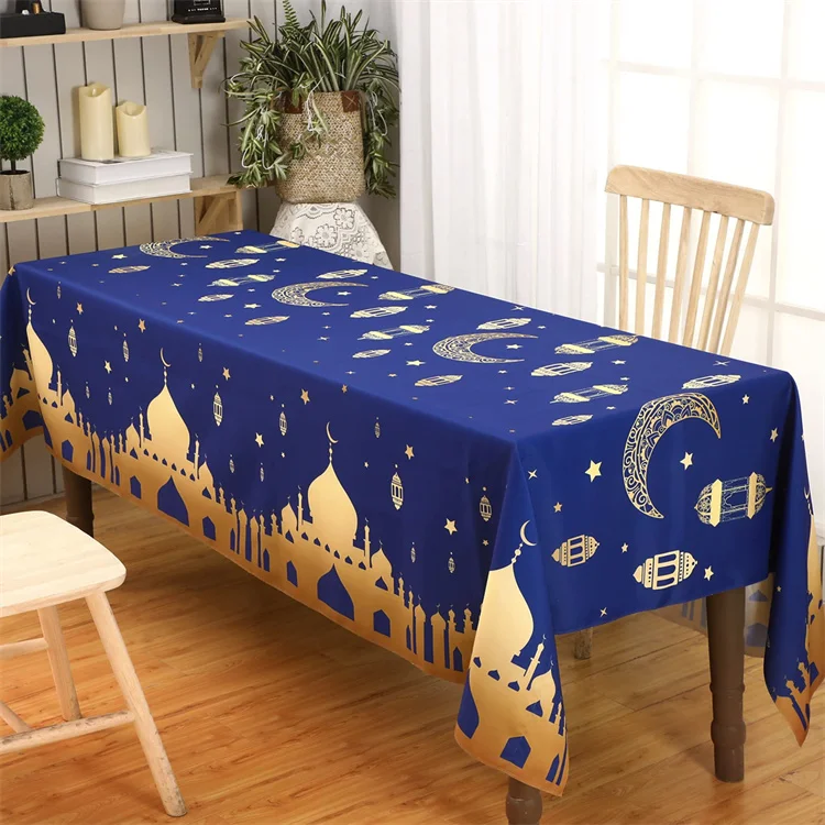 Odm Polyester Washable Party Eid Mubarak Tablecloths Covers Decorations ...