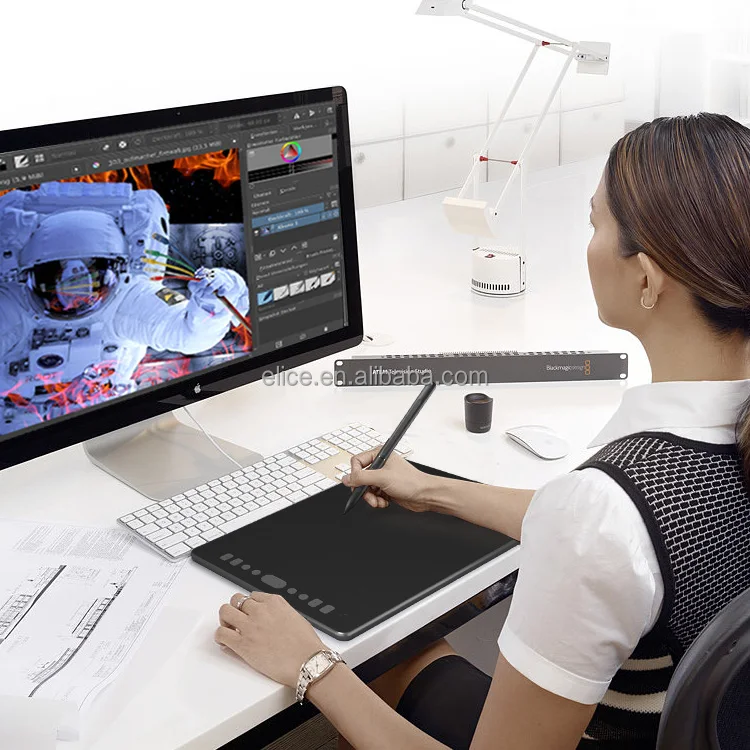 Professional 8192 Level Drawing Tablet Lcd Display Digital Graphic Pen ...