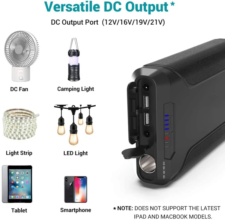 Portable Cpap Battery Pack Charger Travel 12v 24v Power Bank 70000 ...