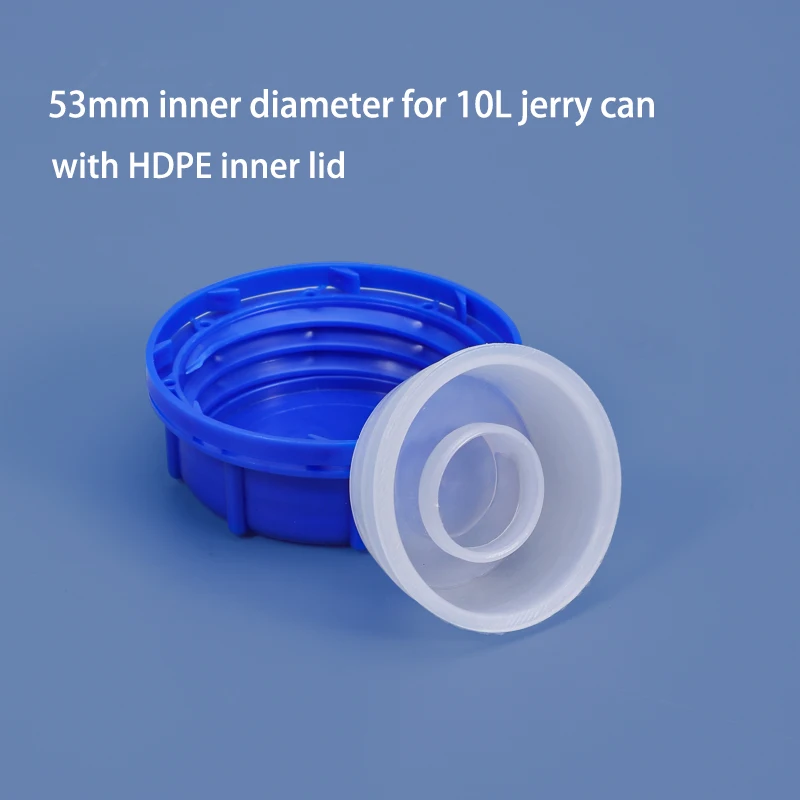 Wholesale Plastic Cap 53mm Blue Screw Cover Lid for 10L Jerry Can