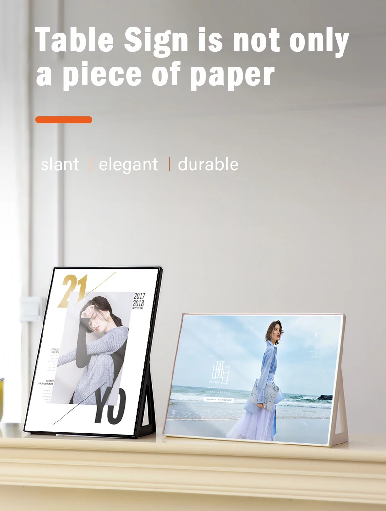 Double-sided L Shape Poster Stand A3&a4 Cafe Table Sign Advertising ...