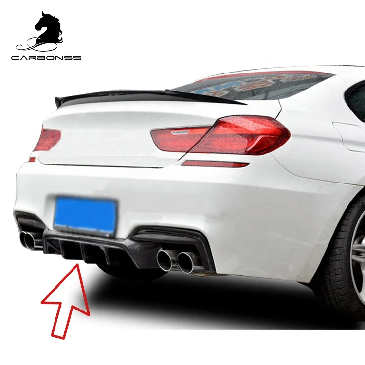 Mp Type Carbon Fiber Rear Diffuser For Bmw 6 Series F06 F12 F13 M6 Rear ...