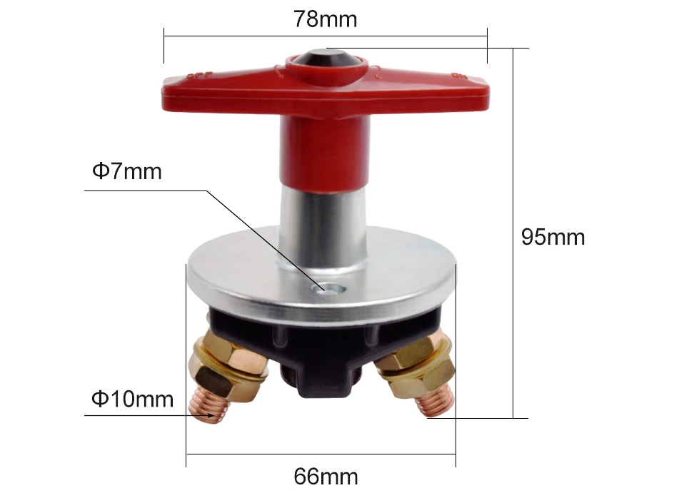 Electrical Power Circuit Breaker Battery Switch Metal Disconnect Cut ...