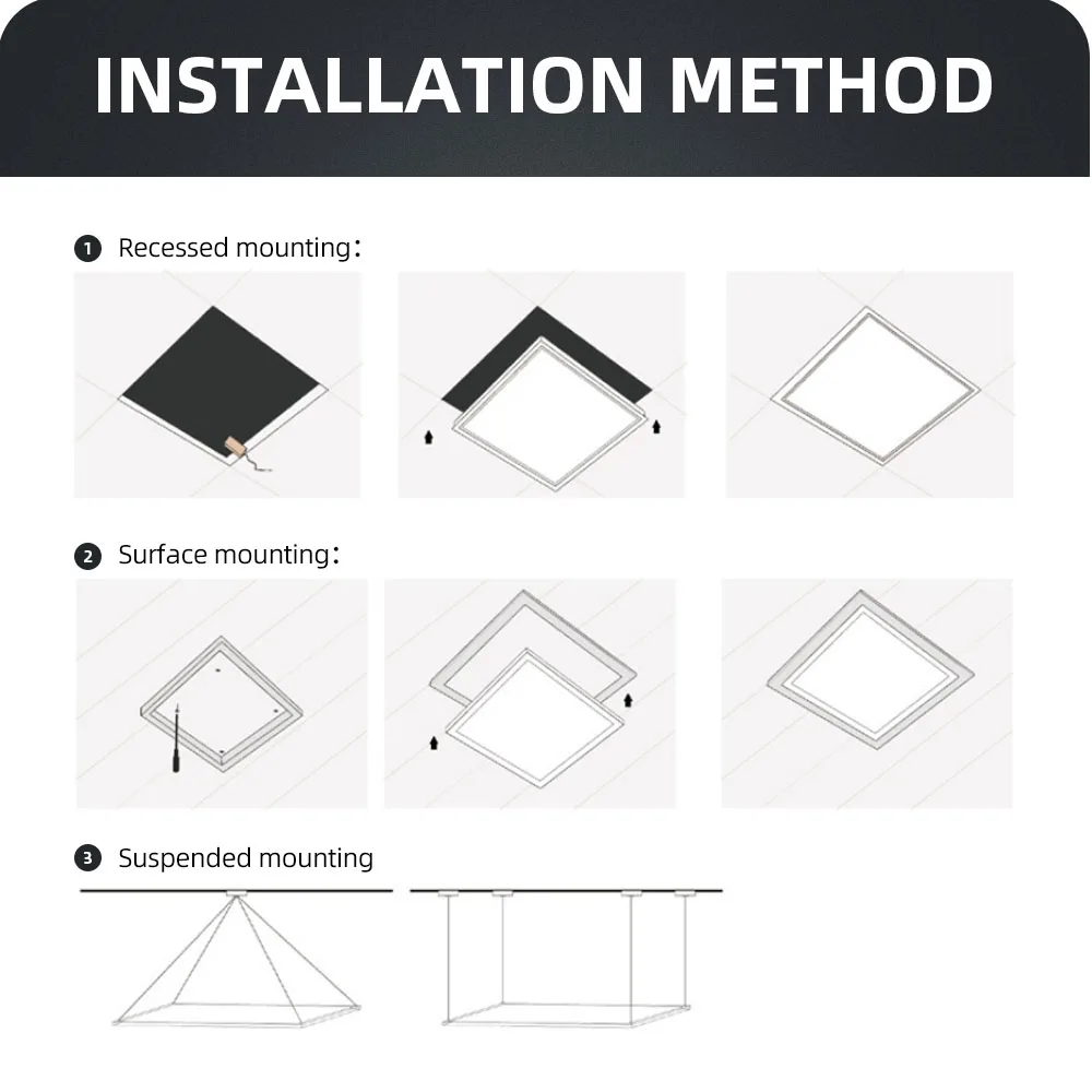 600*600 Downlight 6 Inch 5cct Baffle Ceiling 9 12 Watt Warm White Round ...
