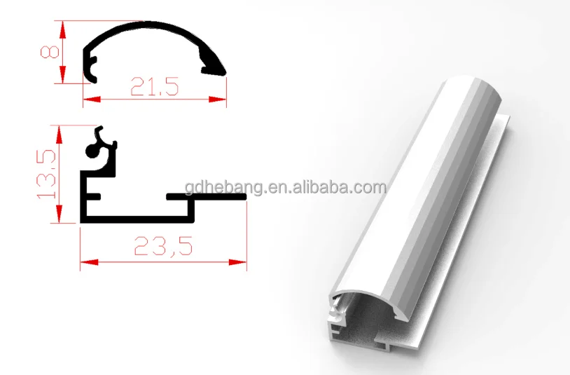 Outdoor Snap Frame Aluminum Extrusion Profile/lightbox Aluminium Frame ...