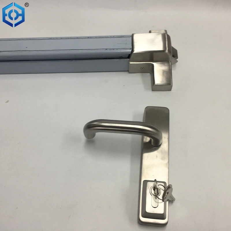 Stainless Steel Push Bar Panic Exit Device With Exterior Lever - Buy ...