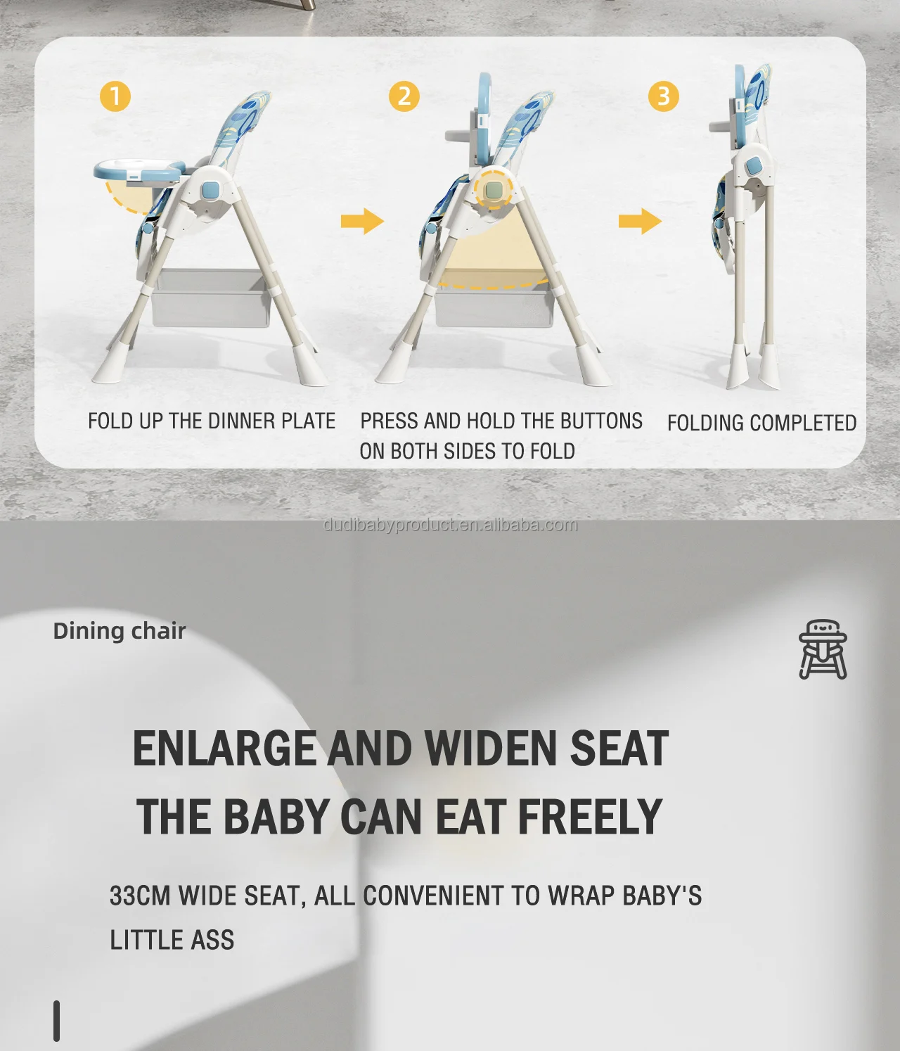 Modern Multi-functional Children Baby Feeding Eating Dining Chair ...