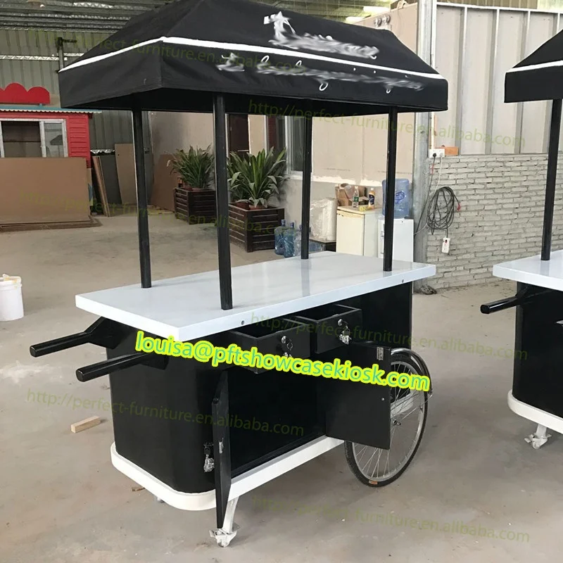Outdoor Mobile Commercial Furniture - Street Snack Bike Food Cart