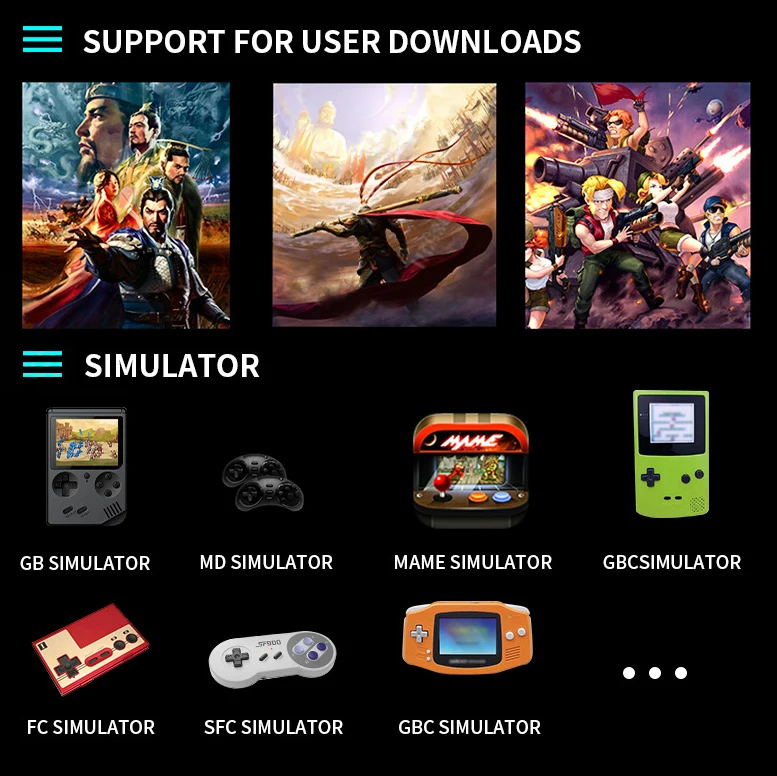 SF2000 Handheld Game Console - Retro Gaming with Firmware