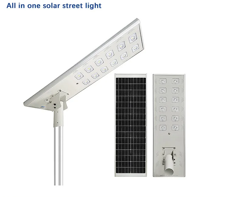 WAKATEK 100W Solar LED Street Light - Reliable Outdoor Lighting