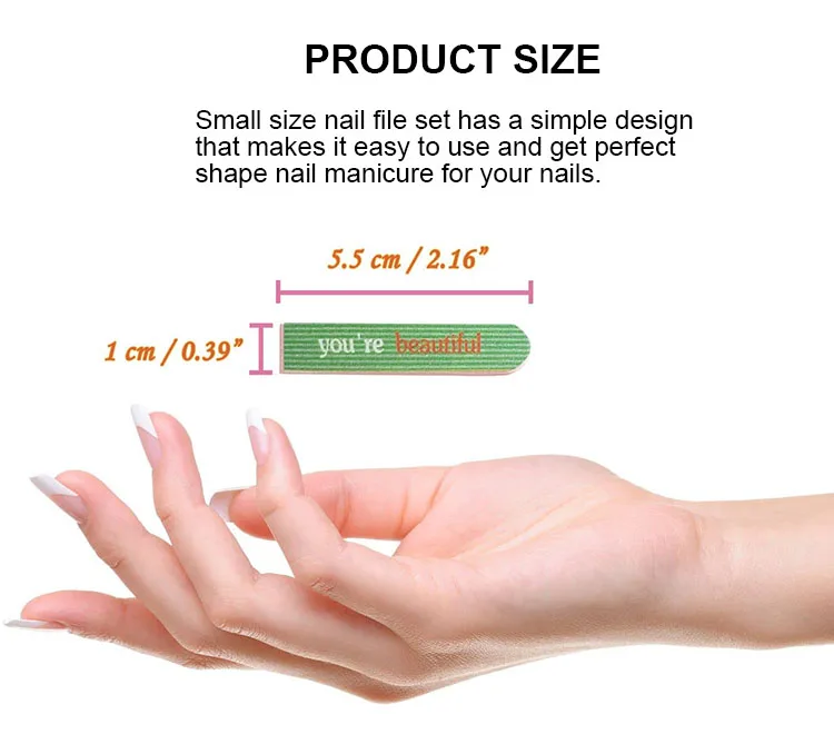 Wholesale 6pcs Set EVA Matchbox Wooden Nail Manicure Tools