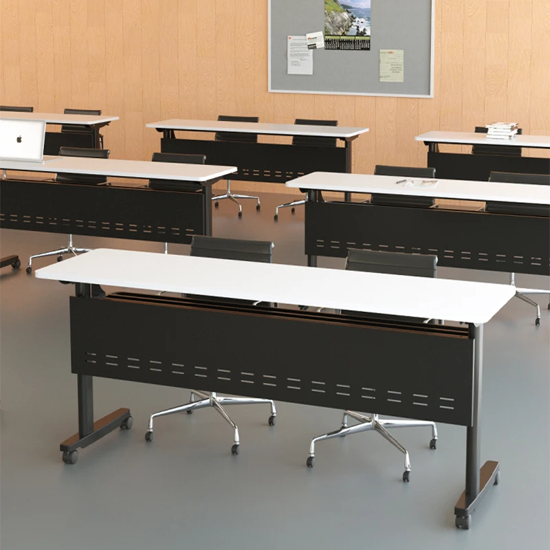 Metal Frame Foldable Training Table Conference Movable meeting room ...