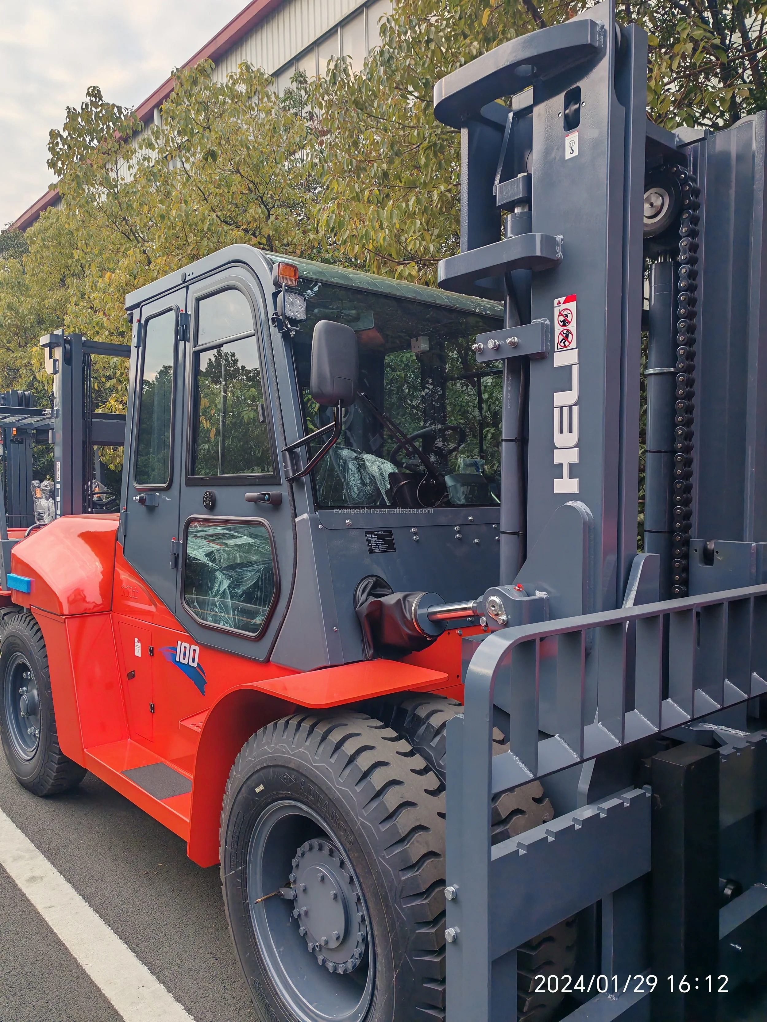 HELI 10 Ton Diesel Engine Forklift CPCD100-W2K2 with AC