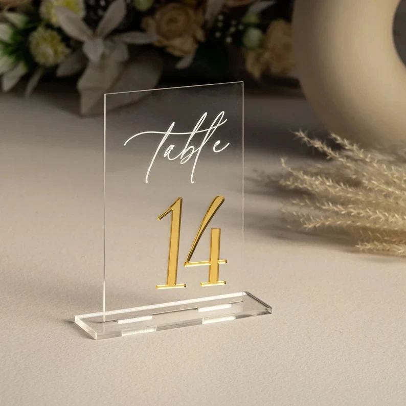 Alibaba.com: Clear acrylic, DIY table numbers display stand, modern ...