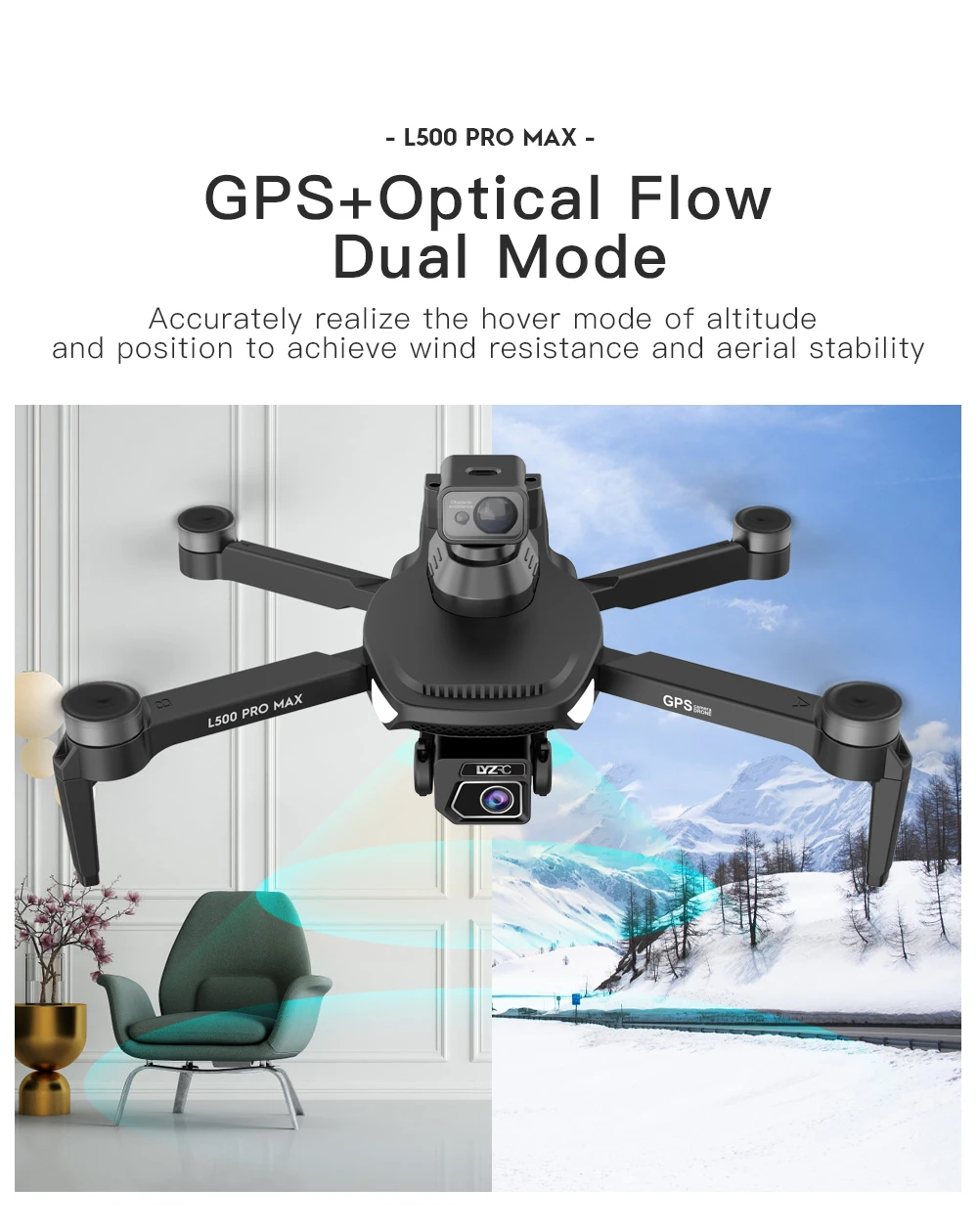 L500 Pro MAX Drone - 360 Degree Laser Obstacle Avoidance