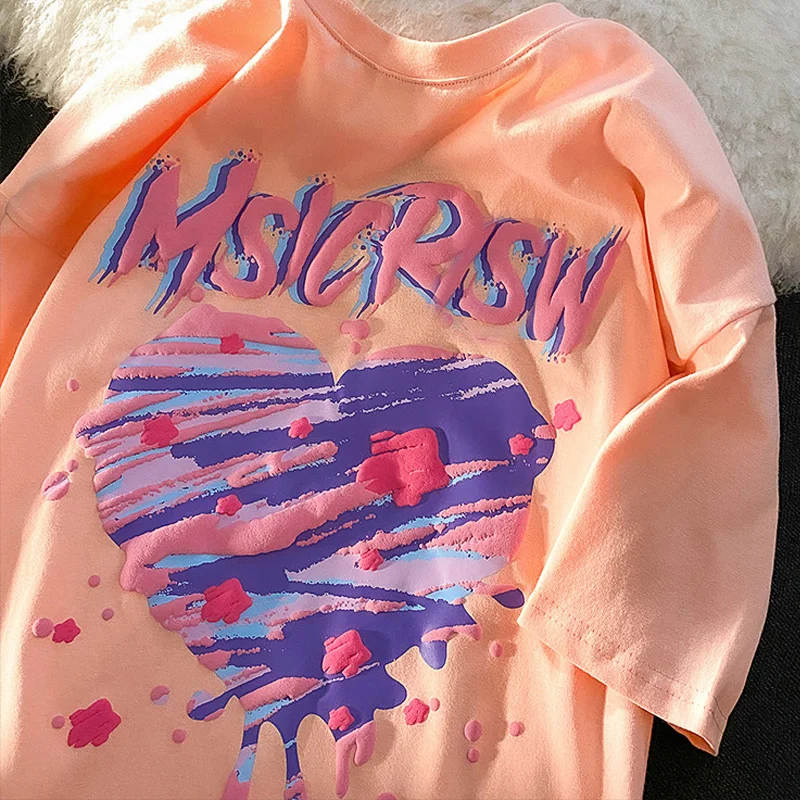 Custom 3d Puff Print Streetwear Heavy Cotton T Shirt Heavyweight ...