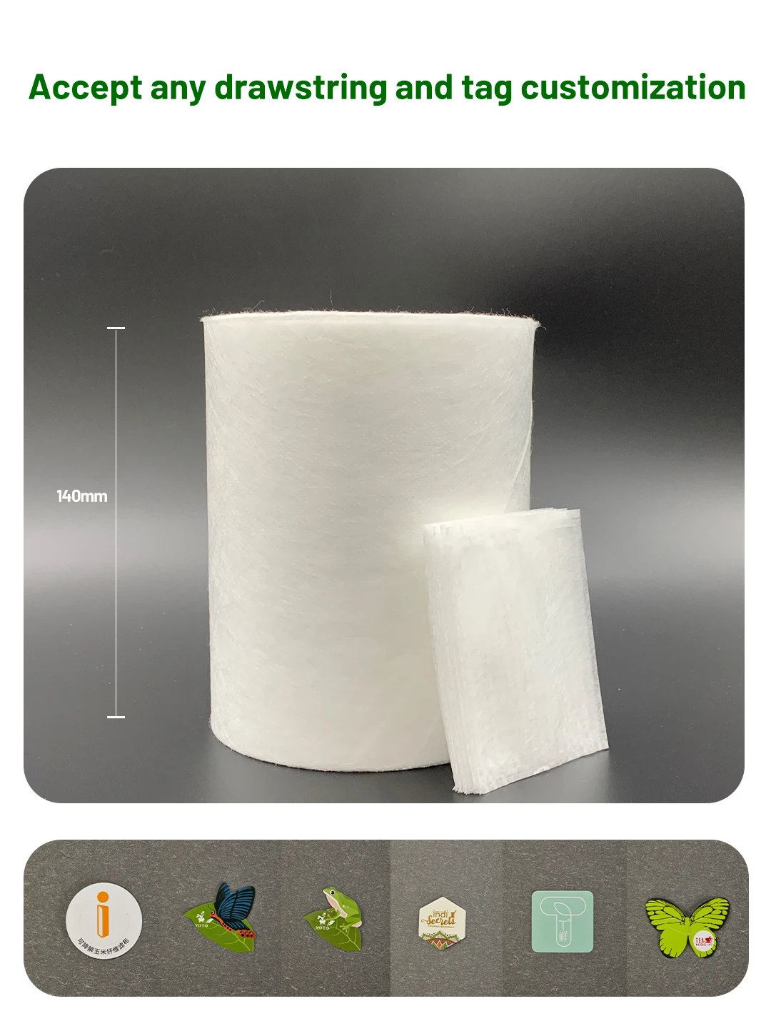 Good Price 21g Pla Biodegradable Corn Fiber Tea Bag Roll Non Woven ...