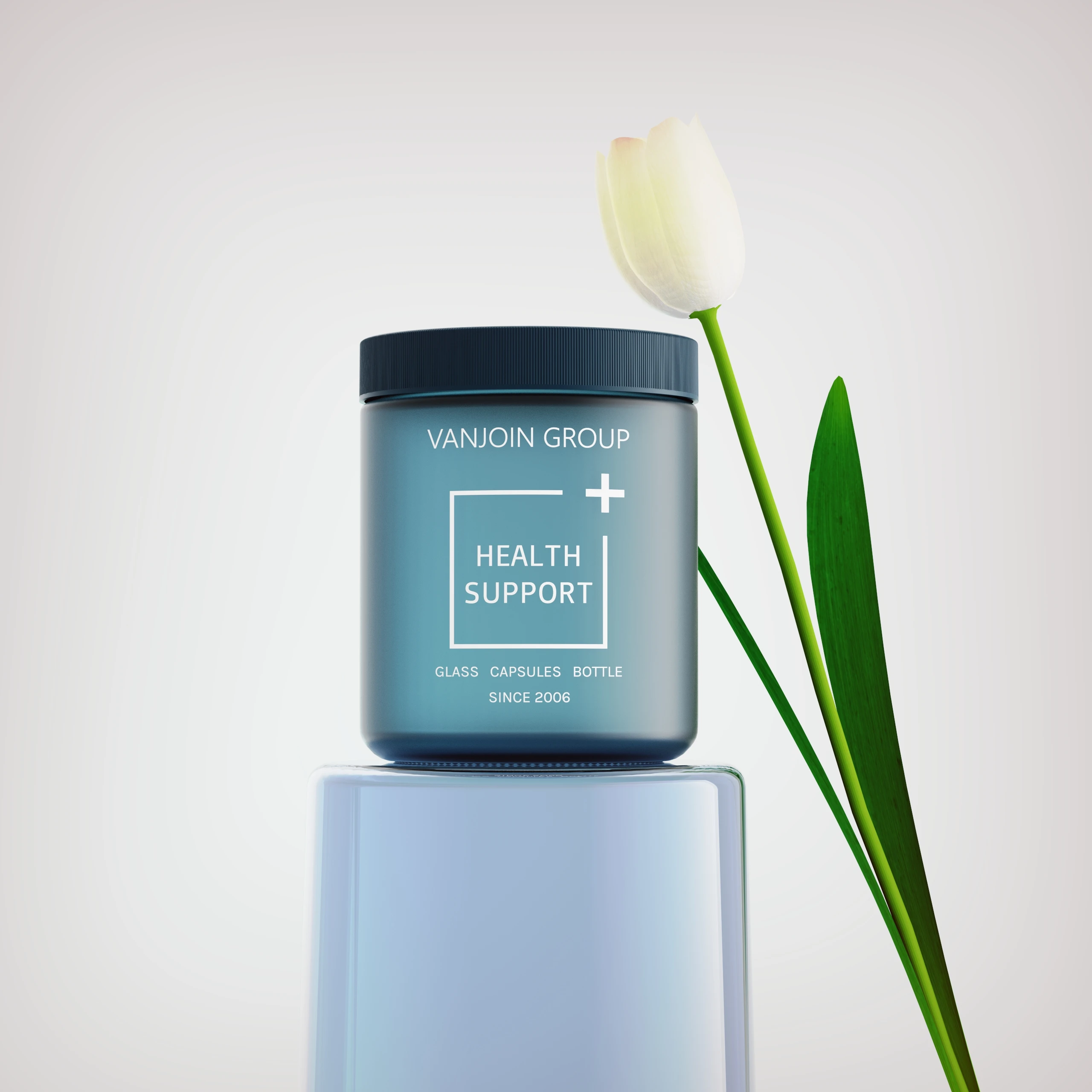 Vanjoin Food Grade Glass Jars - Perfect for Vitamin Packaging