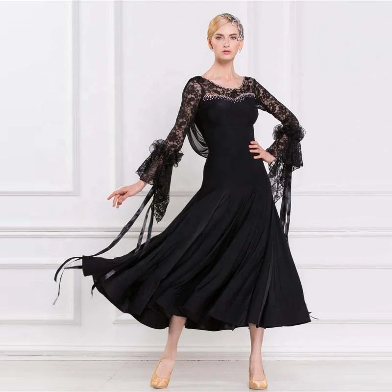 M-1642 Modern Dance Practice Clothes Sexy Perspective Gauze Dance ...