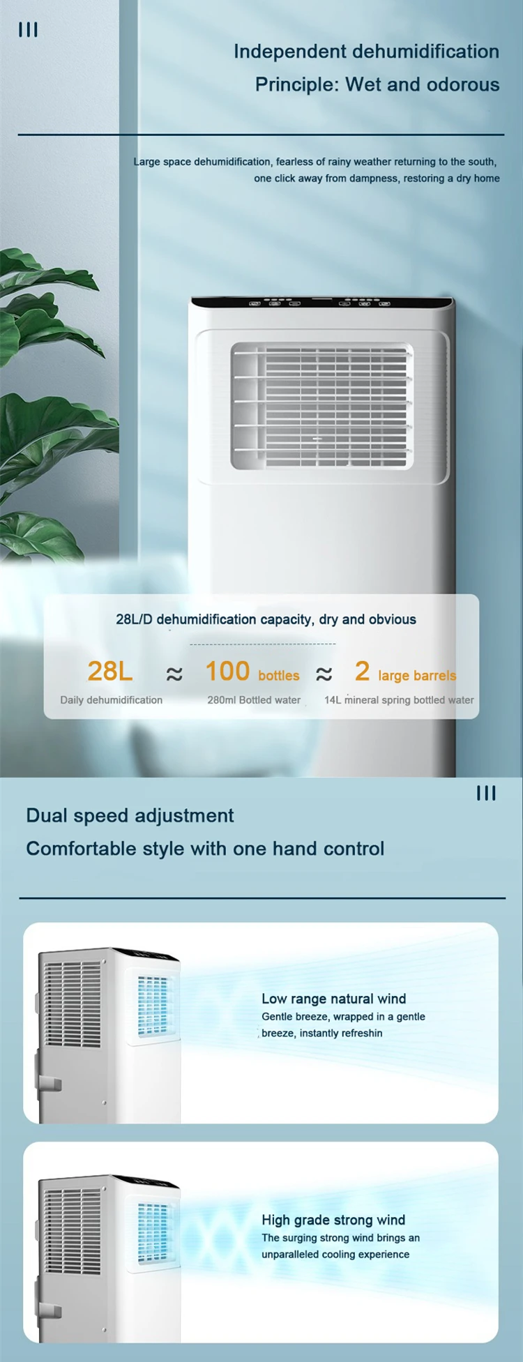 5000-9000 BTU Intelligence Airconditioner Mobile Air Conditioners House ...