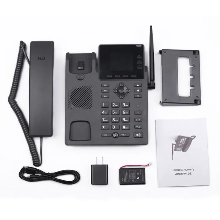 4g Wireless Voip Phone With 3 Sip Lines & 2.4" Lcd Screen Oem