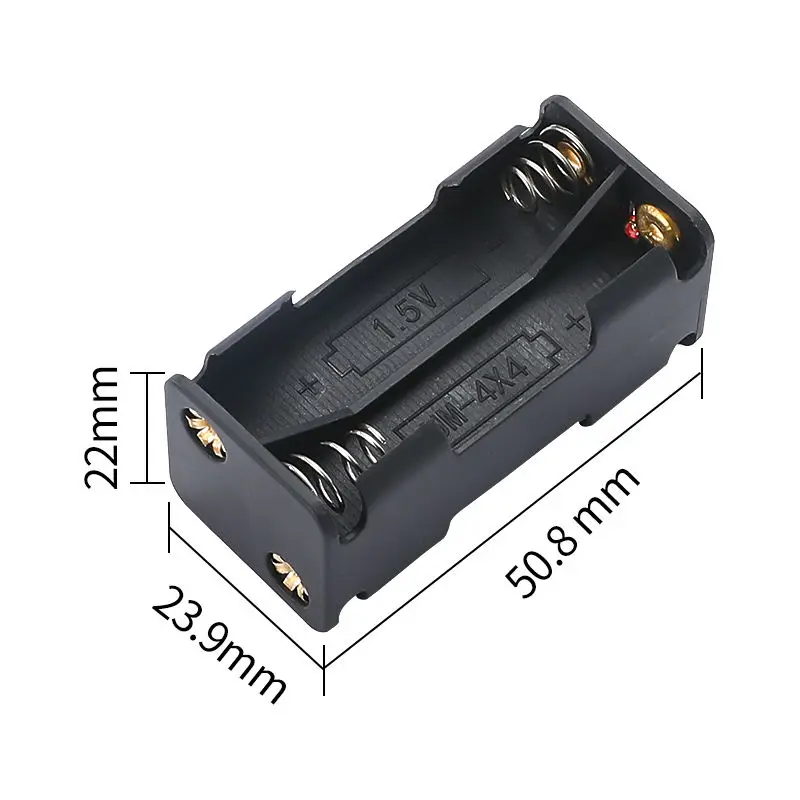 4aaa Plastic Back To Back Battery Holder With Battery Box Wire ...